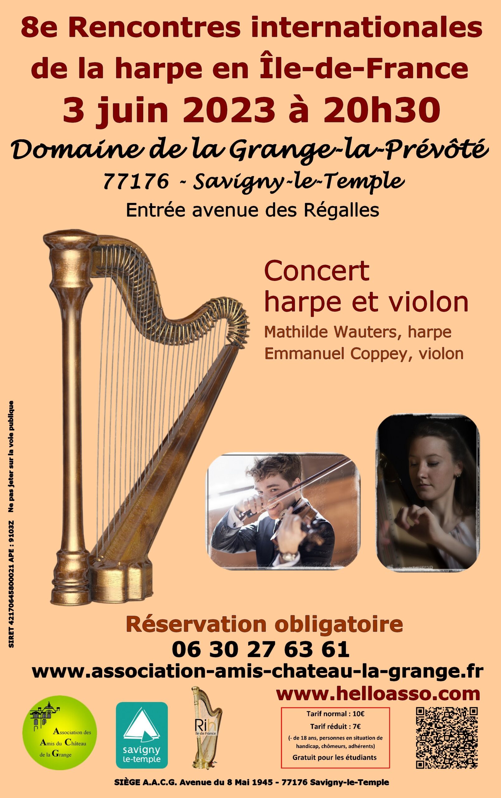 Concert harpe et violon | Grand Paris Sud