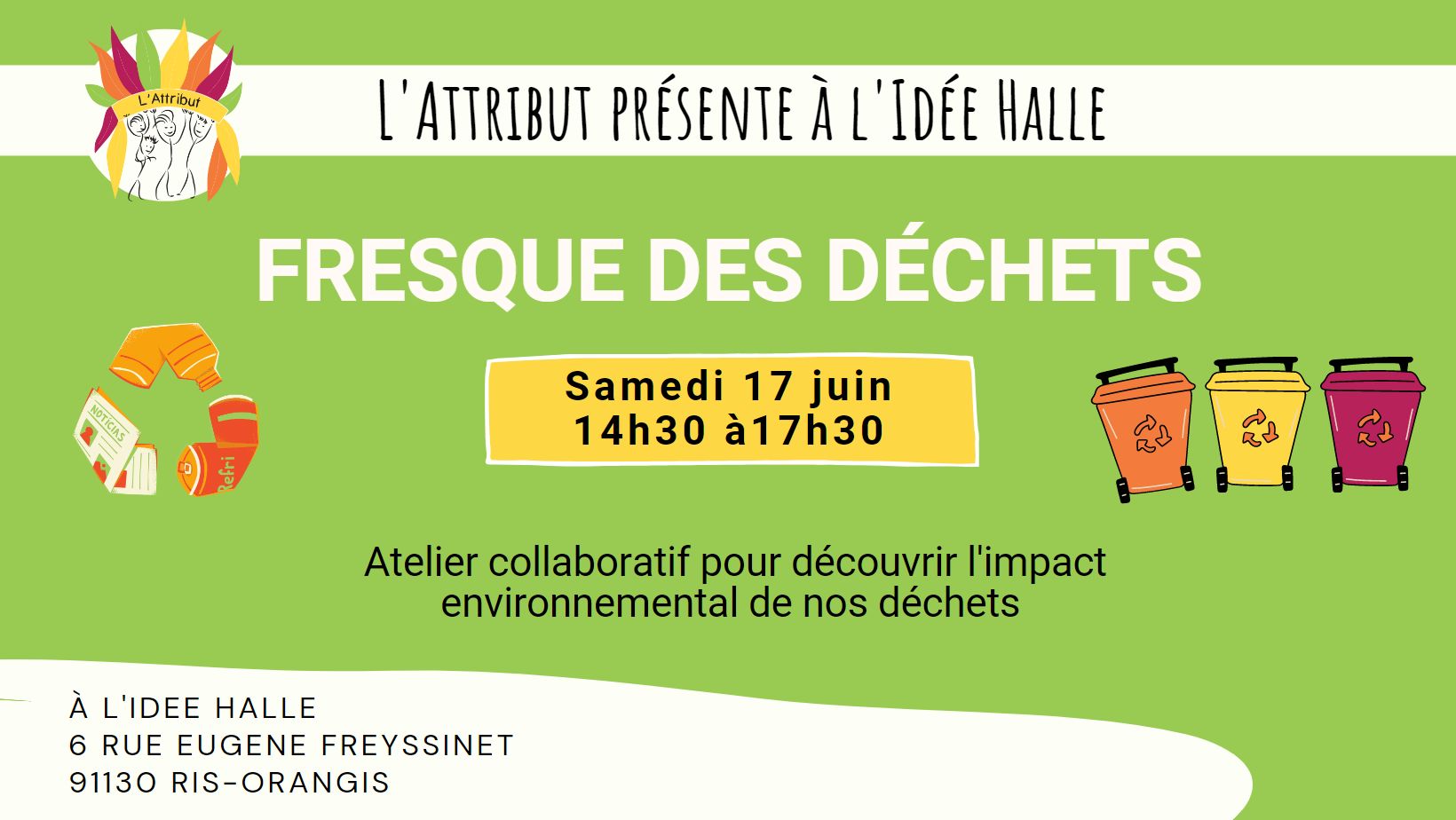 Fresque des déchets | Grand Paris Sud