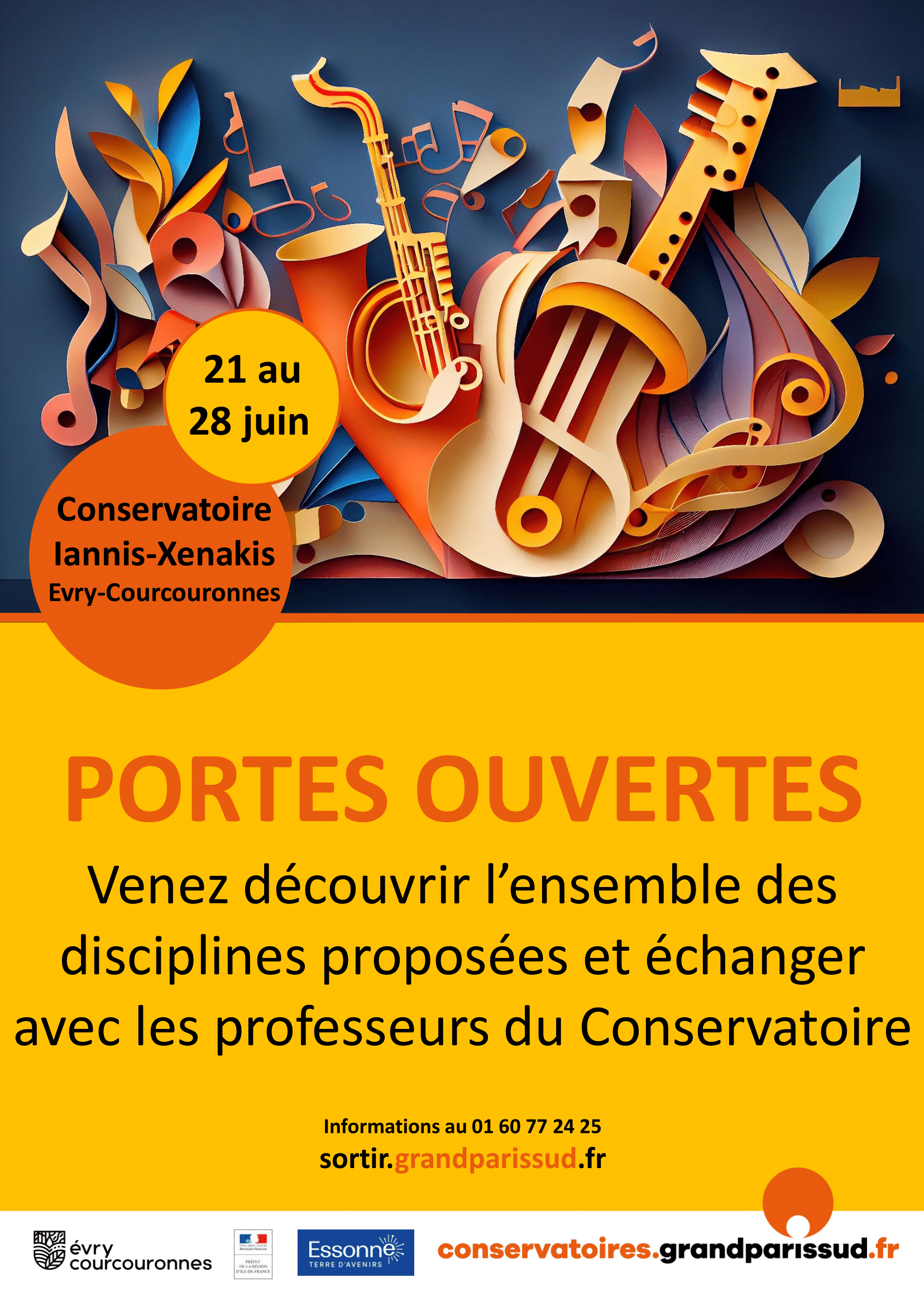 Portes ouvertes au conservatoire Iannis-Xenakis ! | Grand Paris Sud