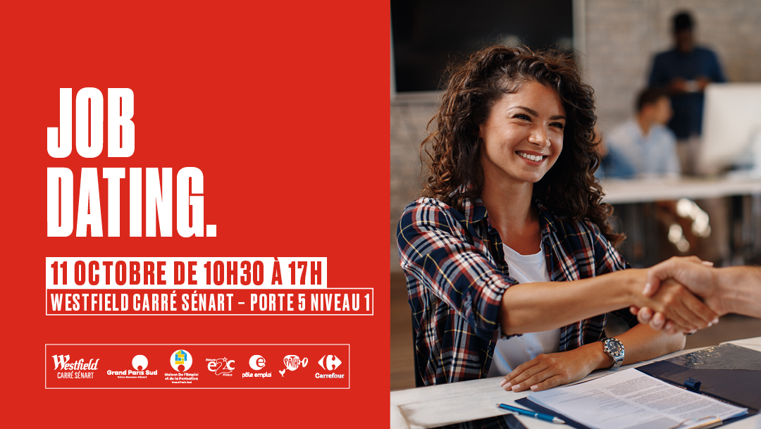 Job dating à Westfield Carré Sénart | Grand Paris Sud
