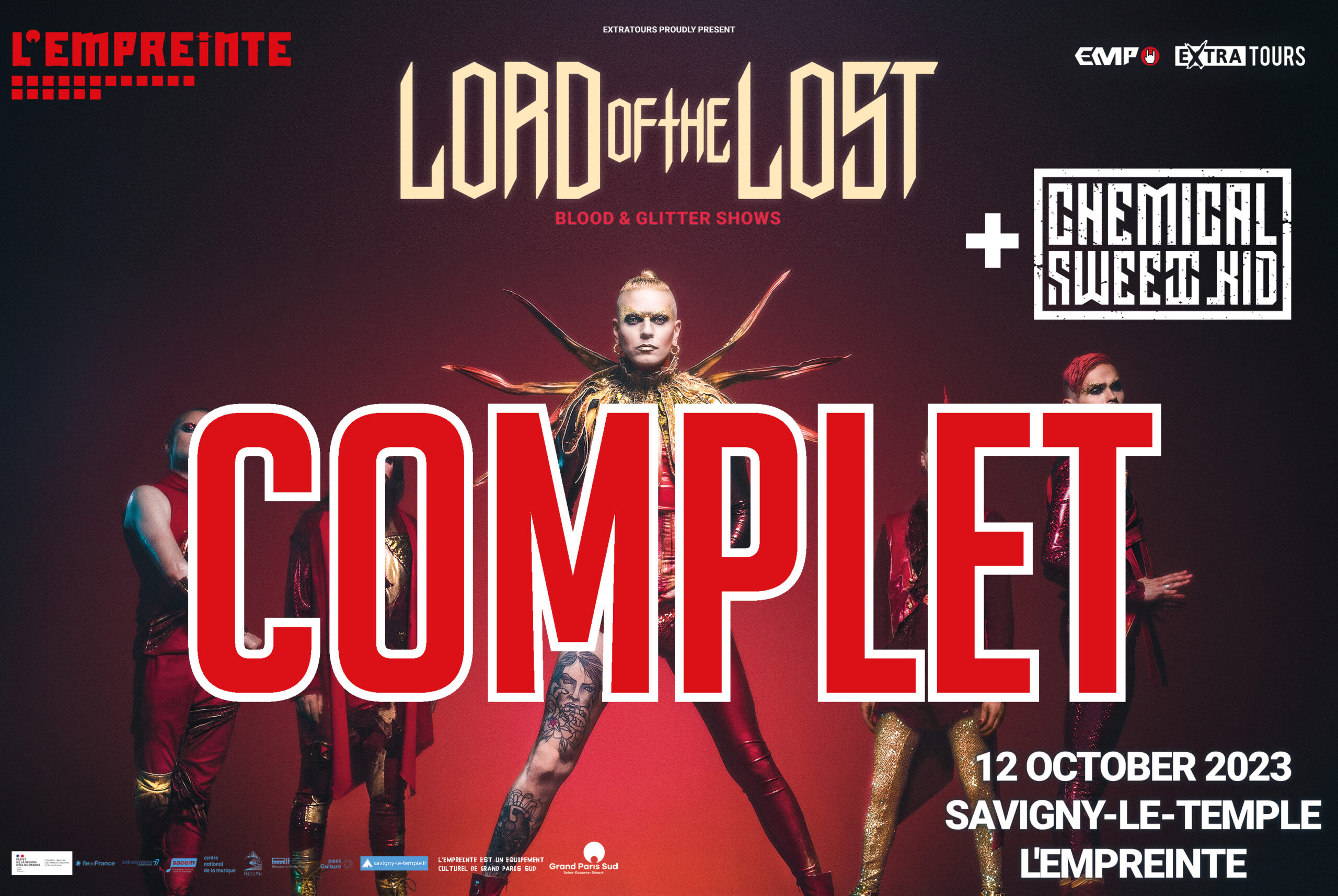 [ANNULÉ] LORD OF THE LOST + CHEMICAL SWEET KID | Grand Paris Sud