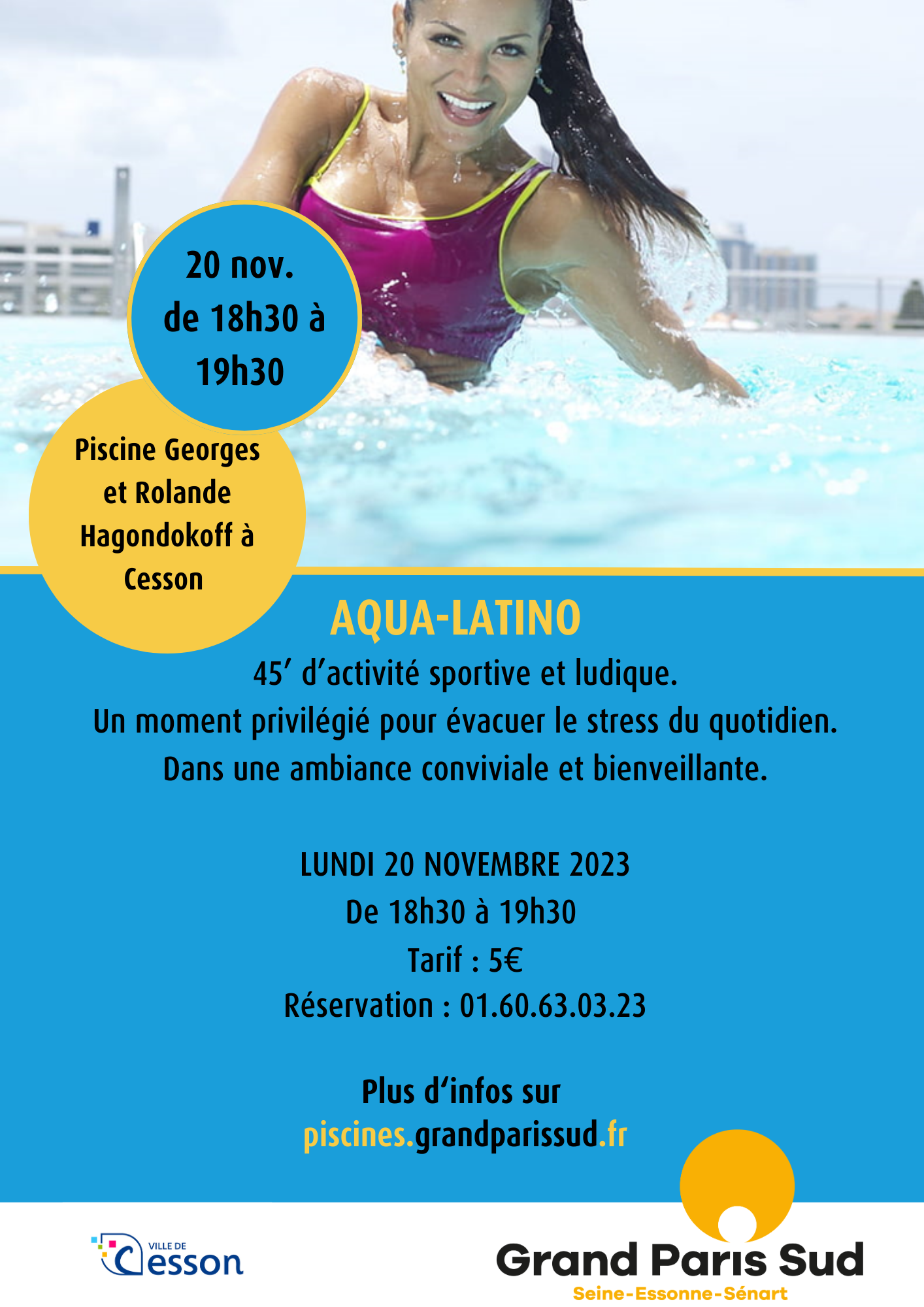 Aqua-latino à la piscine Georges et Rolande Hagondokoff à Cesson ...