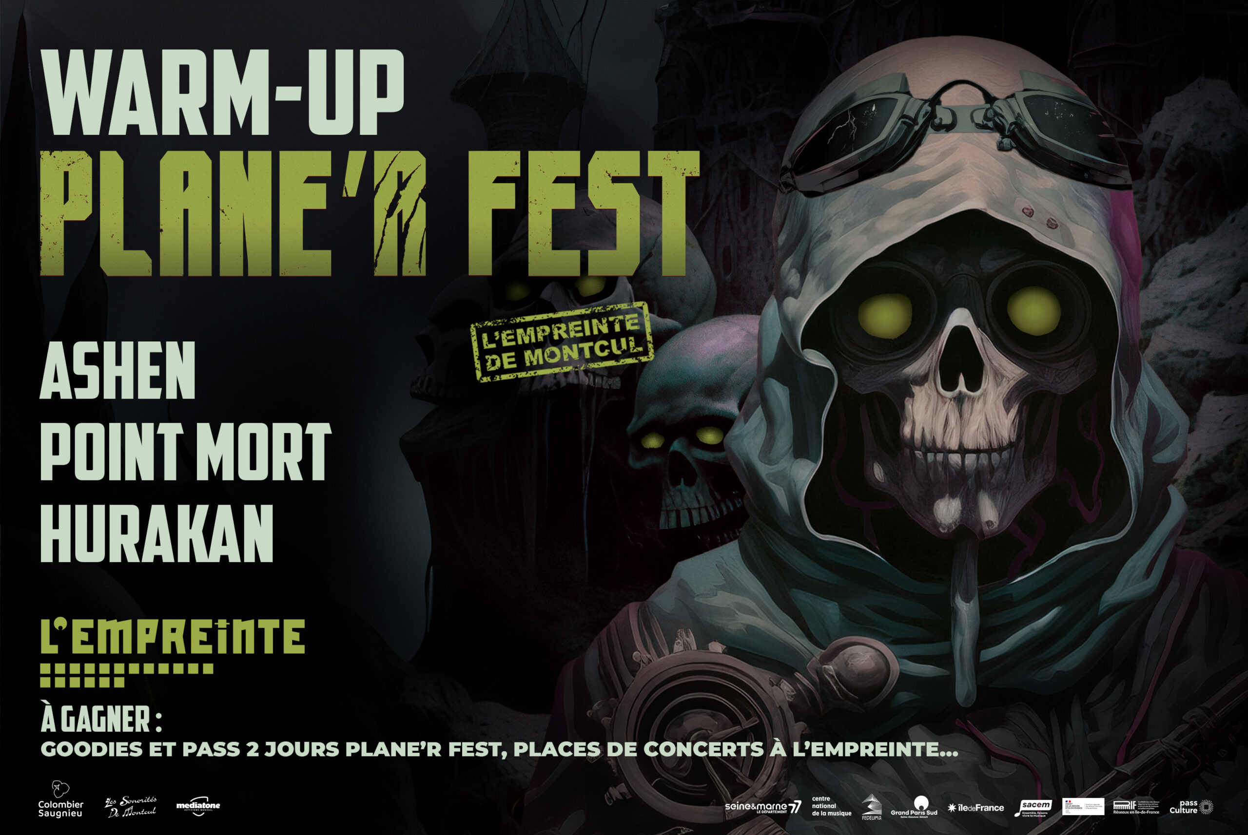 WARM UP PLANE’R FEST AVEC ASHEN, POINT MORT ET HURAKAN - L'Empreinte