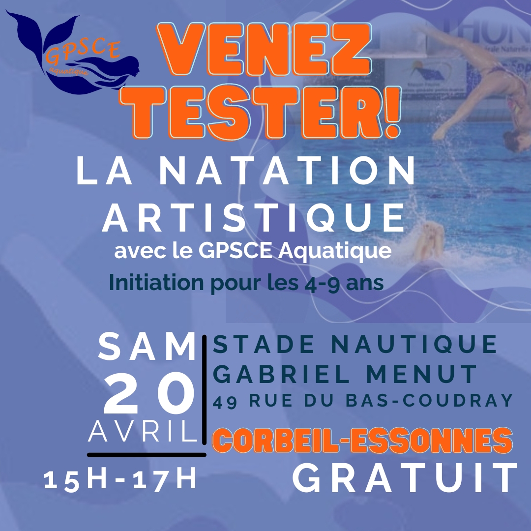 Initiation Gratuite à la natation artistique | Grand Paris Sud