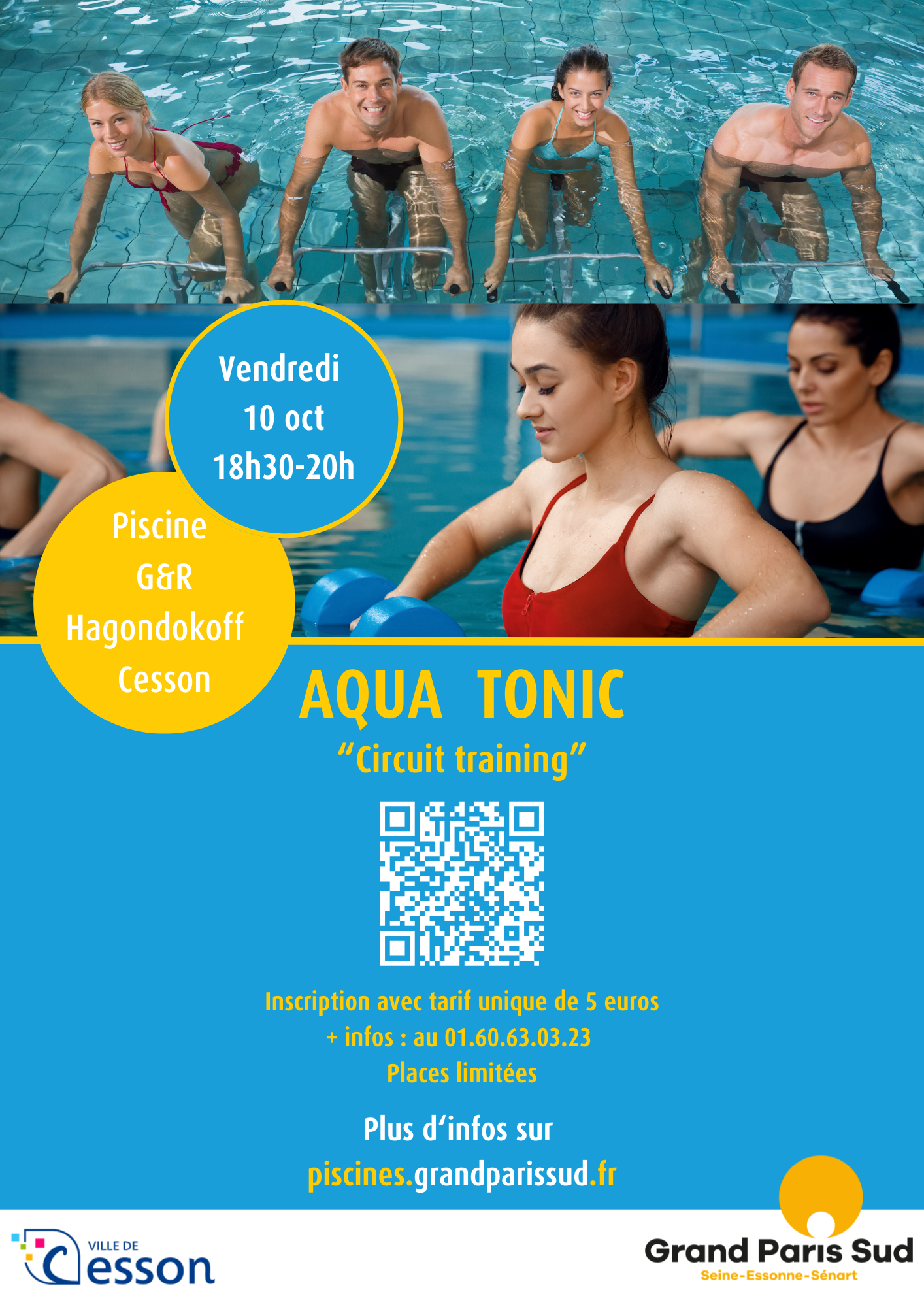 Aqua Tonic à la piscine de Cesson | Grand Paris Sud