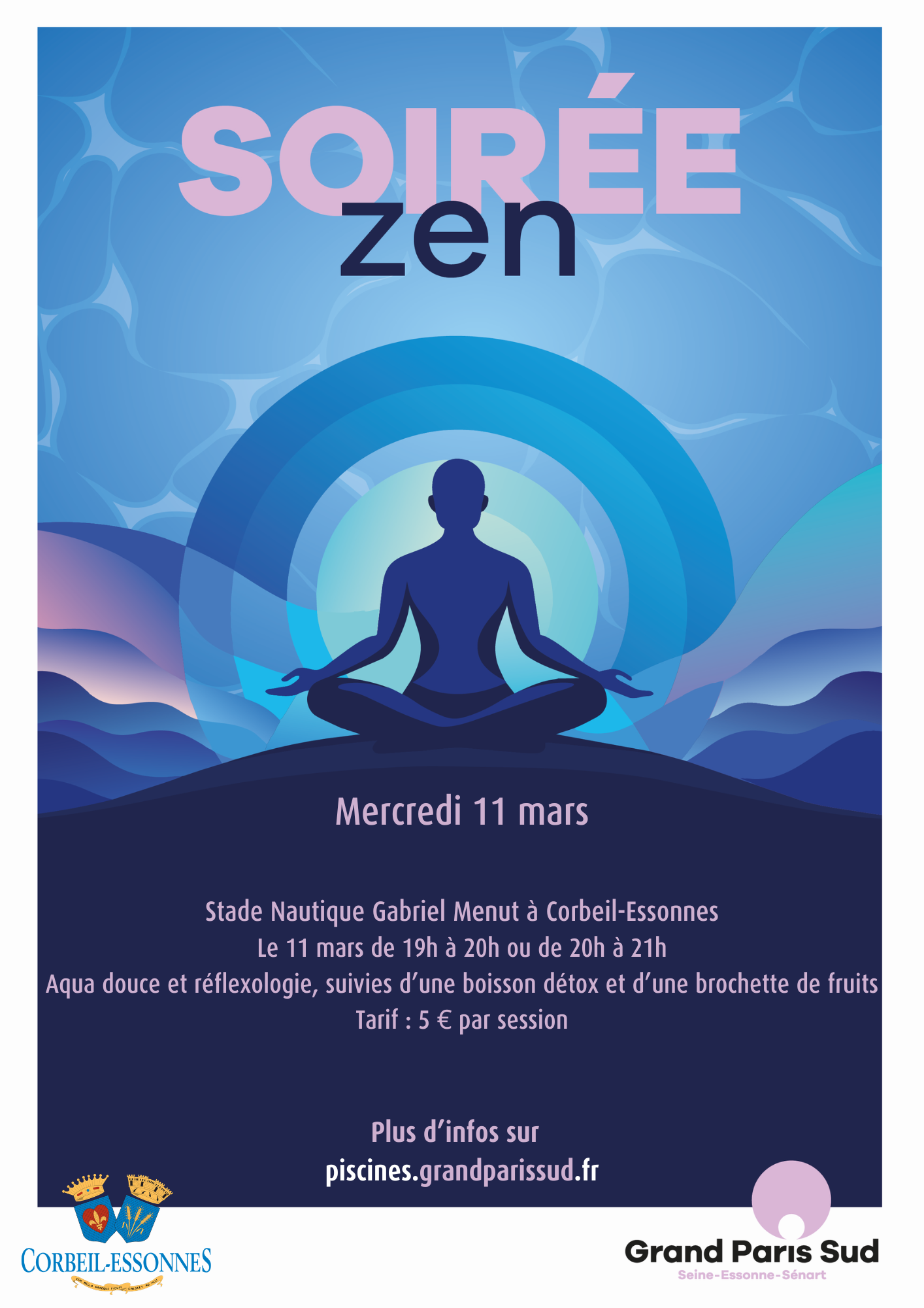Soirée Zen au stade nautique Gabriel Menut | Grand Paris Sud
